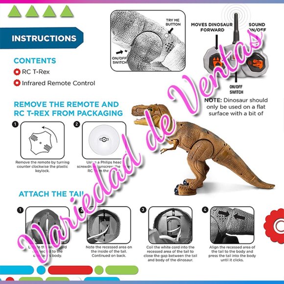 Discovery | Toys | Discovery Kids Robotic Rc Trex Action Dinosaur ...